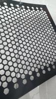 China Black Hexagonal Hole Perforated Sheet 0.5-3mm for Building Decoration for sale