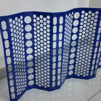 China Custom Bent Perforated Windbreak Fence 0.5-3mm Steel Multi-Shape Holes for sale