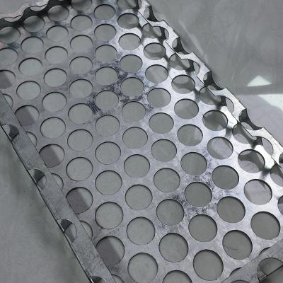 China Large Hole Electroplated Perforated Metal Grating For Industrial Screening for sale