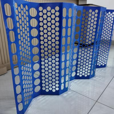 China Custom Bent Perforated Windbreak Fence with Multi-Shape Holes for sale