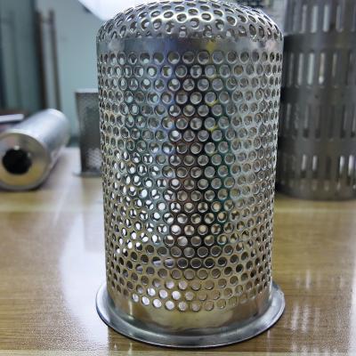 China Customizable Perforated Stainless Steel Cylinder Water Purifier Filter for sale