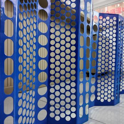 China Blue Galvanized Perforated Metal Screen Room Divider for sale