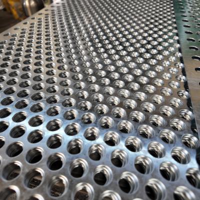 China Perforated Stainless Steel Bar Grating Round Holes Rust Resistant for sale