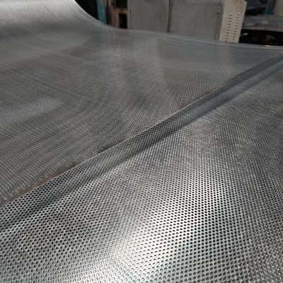 China Fish Pond Filtration Stainless Steel Perforated Mesh Sheet 4mm Aperture for sale