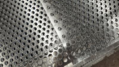 China Full CNC Punching Burr-Free Round Hole Staggered Perforated Mesh for sale