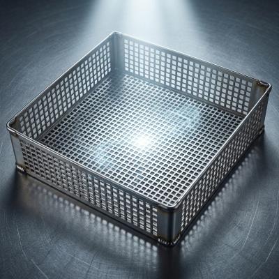 China 1mm Thick Perforated Metal Mesh Plain Type For Storage Filtration for sale