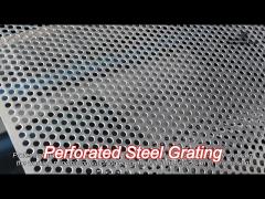 large hole electroplated perforated metal grating for industrial screening