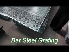 decorative q235 galvanized bar grating with regular hole pattern