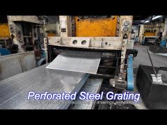 round hole perforated steel grating for ventilation equipment