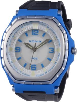 Cina L'orologio analogico blu, cassa di sport degli uomini rotondi del quarzo di acciaio inossidabile indietro in vendita