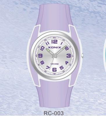 Cina orologio analogico delle donne rotonde del quarzo con il modello resistente di acqua di 100m e del Giappone RC del movimento in vendita