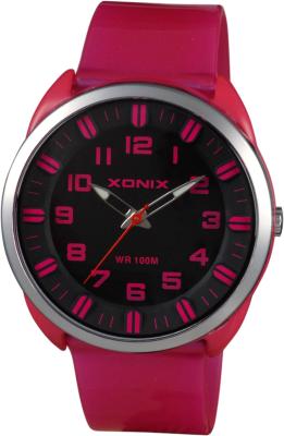 Cina Orologio analogico delle donne di plastica rosse del quarzo con il calendario dell'allarme in vendita