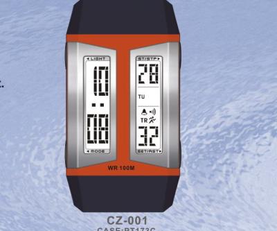 Cina Orologi di Digital dei signori/orologio sportivi rossi neri progettista del quarzo per il maschio in vendita