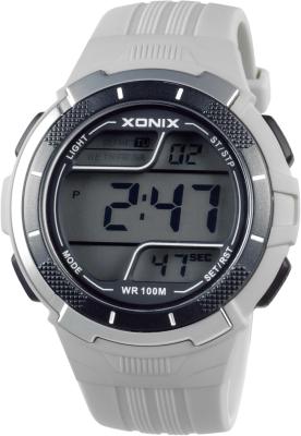 Cina Orologio di Digital LCD dei signori del quarzo, orologi doppi di tempo della cinghia dell'unità di elaborazione per gli uomini in vendita