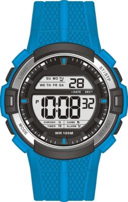 Cina Gli orologi sportivi dei signori dell'orologio di Digital del quarzo con acqua 10atm rinforzano la batteria al litio della banda 4.5yeas del silicio in vendita