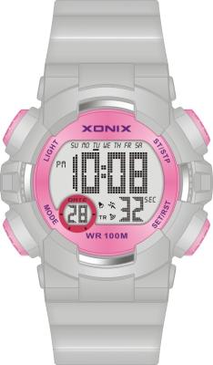 中国 男の子および女の子 100m の防水ケイ素バンドのための Lcd レディース デジタル腕時計の円形のスポーティ 販売のため