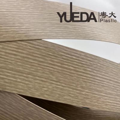 China Yellow wide-edge edge banding strips with wood grain patterns that simulate the texture and color of wood-M5707 for sale