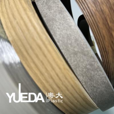 China Fashionable Waterproof Wood Veneer Edge Banding PVC Flexible Edge Banding 11 Colors for sale