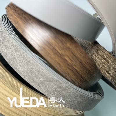China Fashionable Waterproof Wood Veneer Edge Banding PVC Flexible Edge Banding 11 Colors for sale