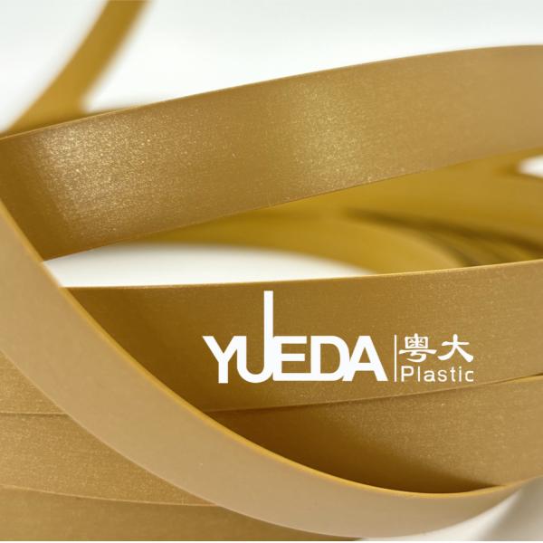 Quality Luxurious Golden Color Cupboard Edge Strips With Delicate Surface Texture for sale