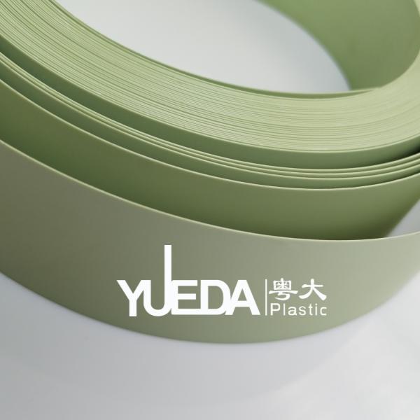 Quality Fresh Light Green Edge Banding Skin Feeling Plastic Edgebanding Scratch for sale