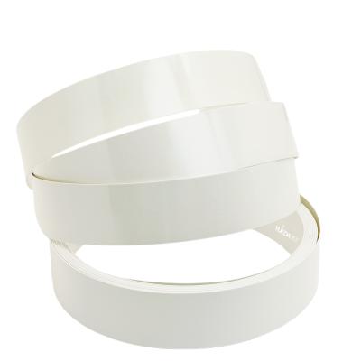 China A0373 White Silver Shimmer High Gloss PVC Edge Banding Strip - Furniture Edge Trim for Cabinets, Wardrobes & Woodworking Projects for sale