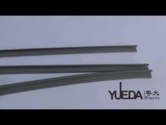 Grey black PVC profile