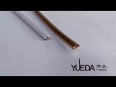 Two-color PVC wood grain profile