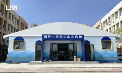China Movable Arcum Clear Span Outdoor Sport Marquee Tent for Swimming Pool Winter for sale