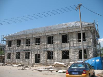 China Light Weight Concrete Prefabricated House , EPS Cement Sandwich Panel Homes for sale