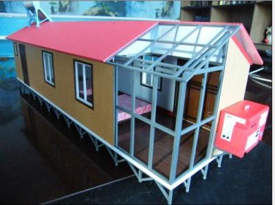 China Hogar y chalet prefabricados económicos de Vacational para la familia en venta
