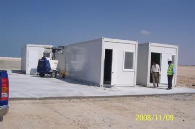China Customized Mobile Folding Container House , Steel Sheet Welded Prefab Container House for sale