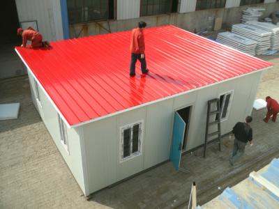 China Mobile Light Steel Structure Villa , Sandwich Panel Metal Building Homes for sale