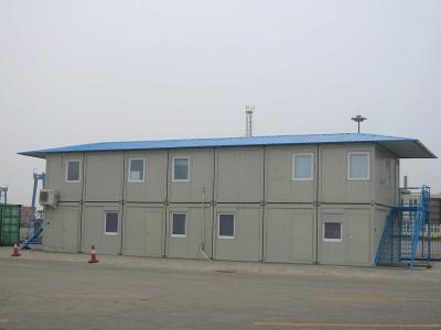 China Folding Container House Kit , Portable Prefabricated Buildings Light And Reliable for sale