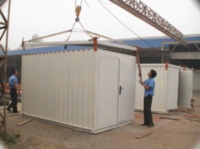 China Movable Steel Storage Sheds With Galvanized Corrugated Prepainting Steel as Wall and Roof for sale