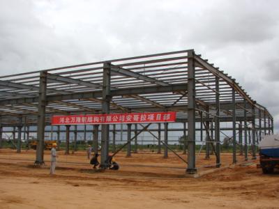 China Light Steel Prefabricated Steel Buildings For Factory , Workshop for sale