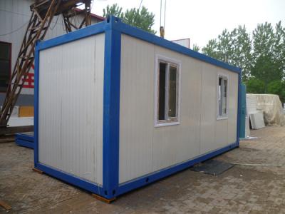 China Portable Prefabricated Folding Container House White With 15mm Plywood Floor for sale