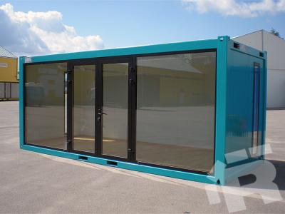 China 2 Storey Folding Container House , Movable Steel Frame Prefabricated Houses for sale