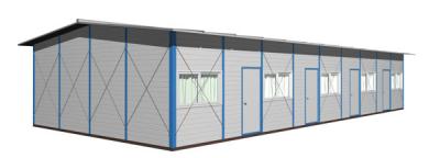 China Two-Storey Prefabricated Accommodation Lightweight Removable PVC Sliding Window for sale