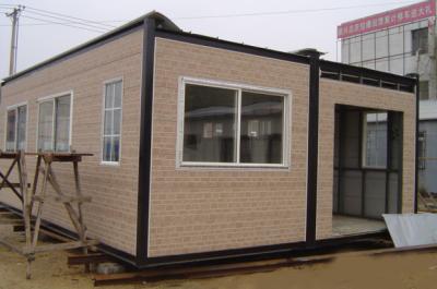 China One Floor Sandwich Panel Prefab House , Light Steel Structure Villa Portable Feature for sale