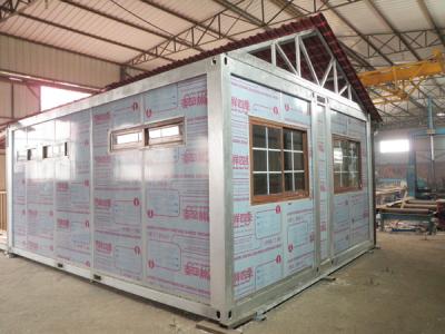 China Neoteric Doubleslope Beautiful Design Disaster Foldable Container House for sale