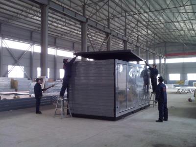 Cina Garage d'acciaio durevole del Carport con la porta provvista di cardini del container in vendita