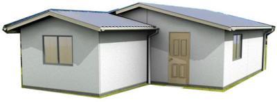 China Mobile Light Steel Structure Villa , Sandwich Panel Steel Structure Shed for sale