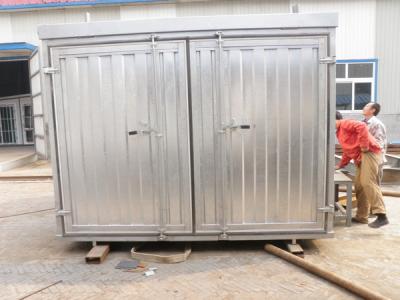 China Folding Frame Steel Storage Sheds , Galvanized Steel Prefab House for sale