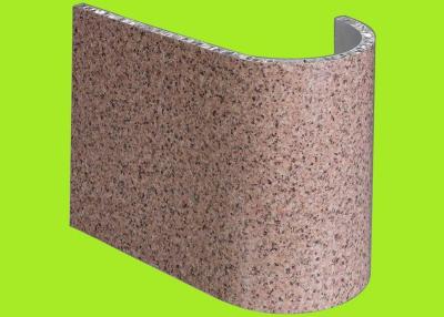 China Insulated Curtain Wall Cladding 10mm / 20mm PVDF Aluminum Honeycomb Sandwich Panel with Marble Colors for sale