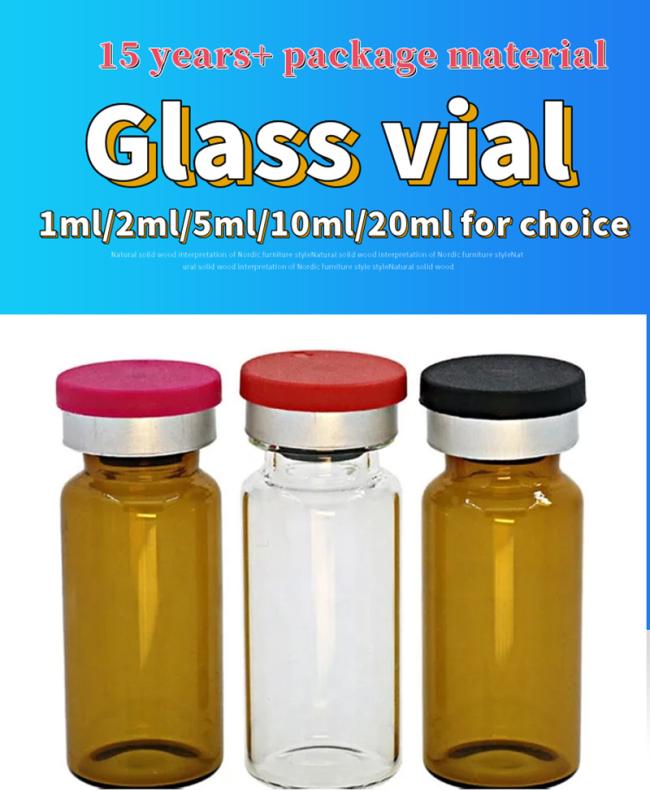 5ml 7ml 10ml Clear Amber Borosilicate Tubular Empty Injection Glass Vial