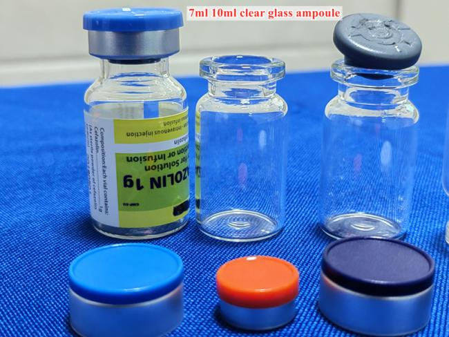 Wholesale Cheap Clear Amber Borosilicate Glass Tubular Glass Injection Vials for Vaccine with Aluminium Cap