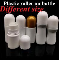 China HDPE Plastic Roller Bottles 50ml 60ml Refillable Roll On Deodorant Bottle Travel Size for sale
