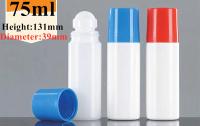China 30ml HDPE Plastic Roll On Bottle for Perfume Essential Oil with PP Roller Ball for sale