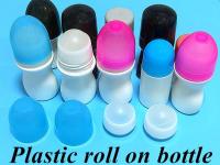 China HDPE Plastic Roll On Bottle 50ml Empty Refillable Deodorant Container with Roller Ball for sale